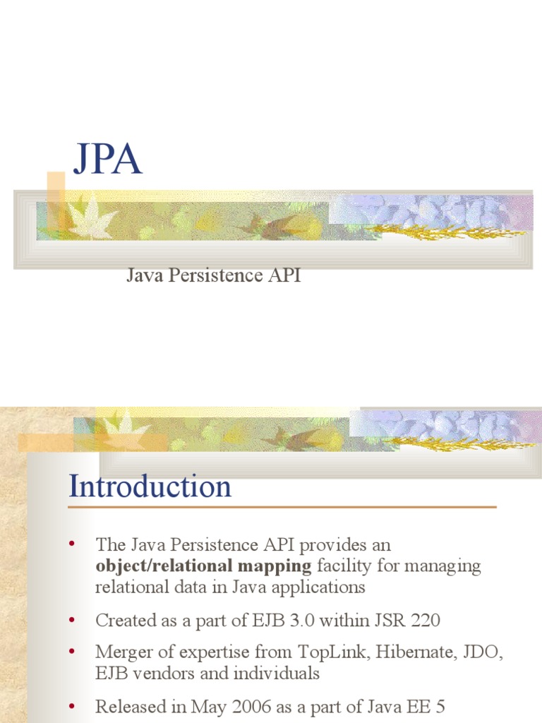 Java Persistence Api Pdf Object Oriented Programming Data Model 0690