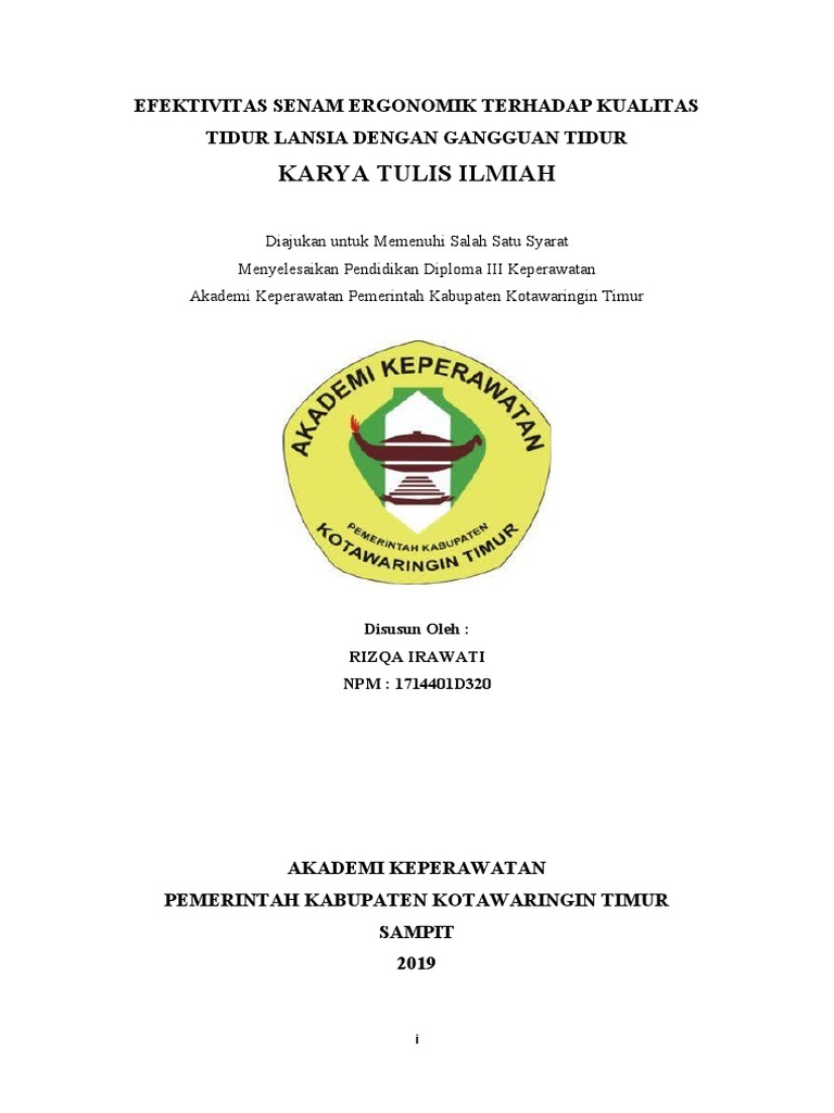 Efektivitas Senam Ergonomik untuk Lansia | PDF