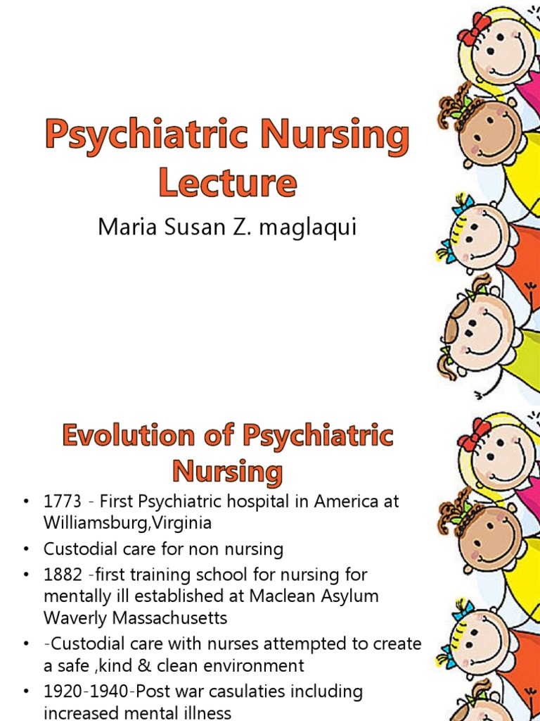 Psychiatric Nursing PPT Lecture Yes | PDF