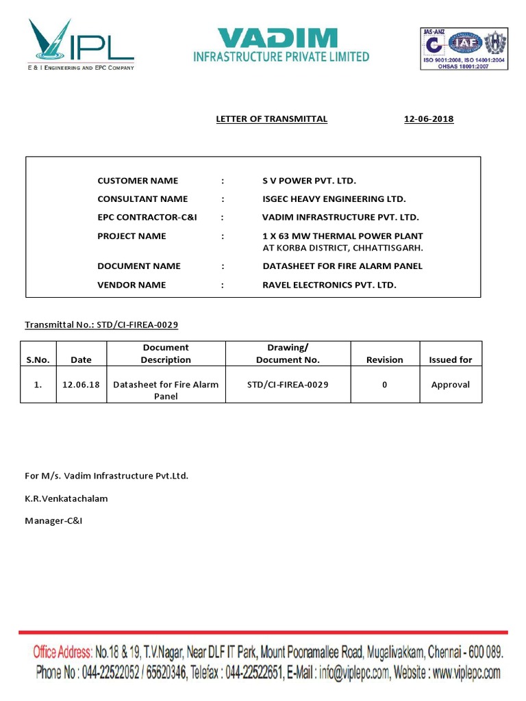 Ravel Fire Alarm Panel Datasheet | PDF | Computers