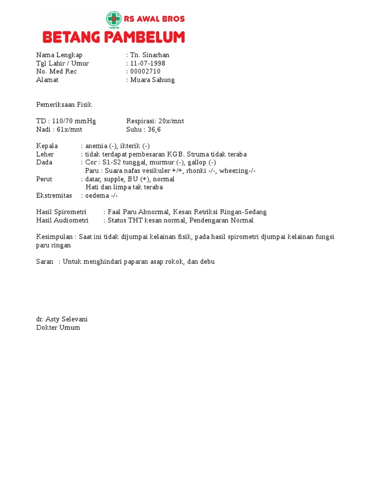 KESIMPULAN MCU Contoh | PDF