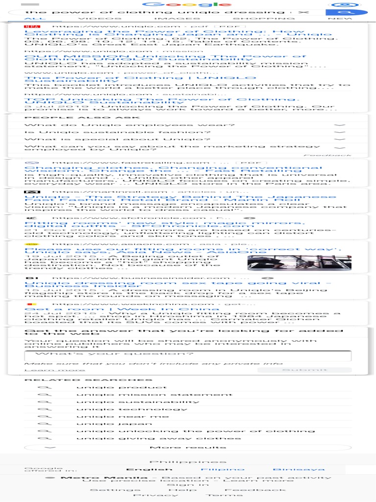 The Power of Clothing Uniqlo | PDF