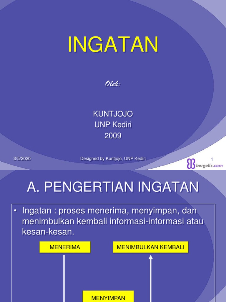 Memahami Proses dan Fungsi Ingatan | PDF