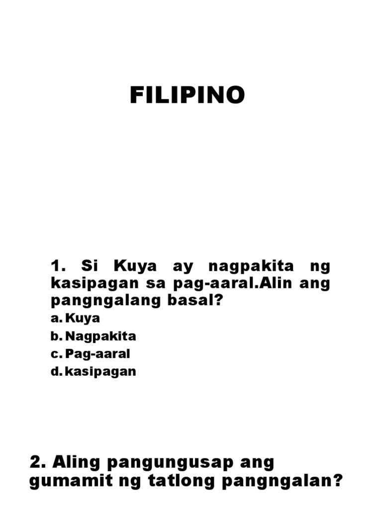 FILIPINO | PDF
