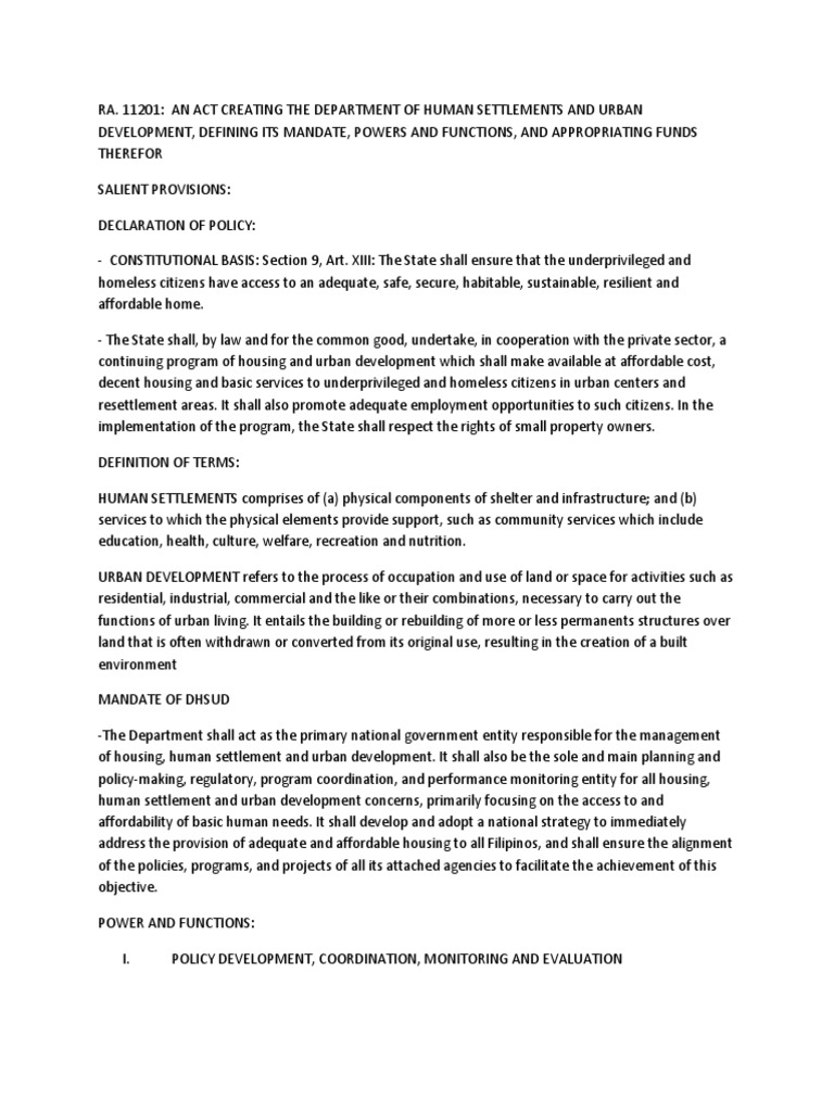 RA 11201 Salient | PDF