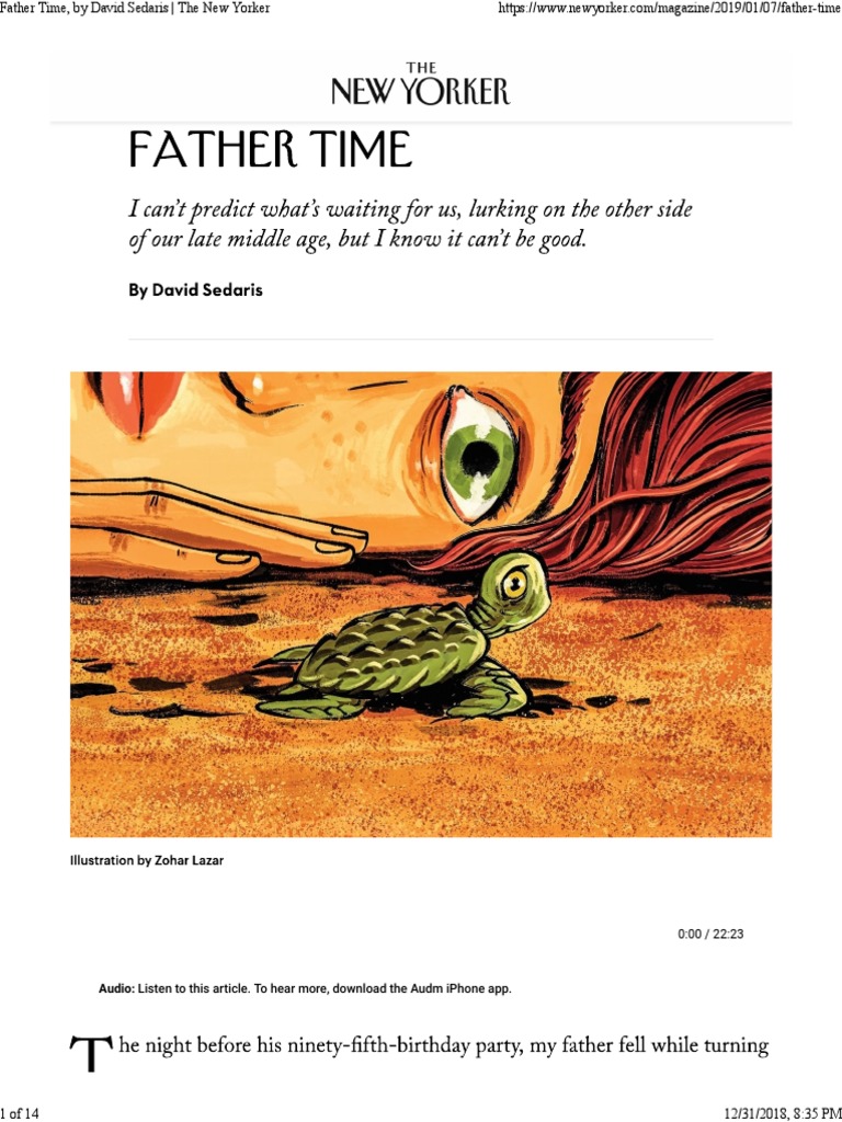 FATHER TIME by David Sedaris | PDF