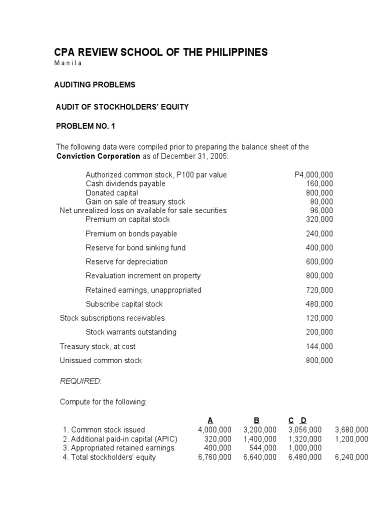 Cpa Review School of The Philippines | PDF