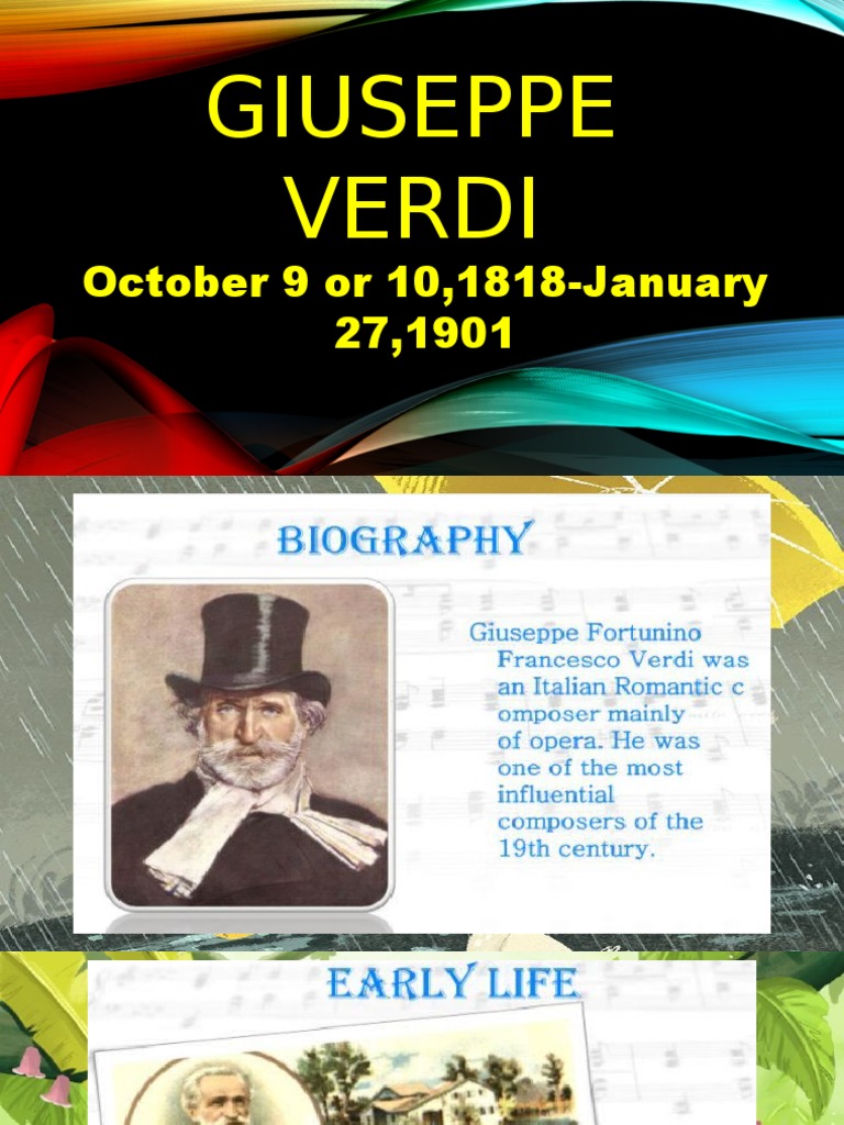 Giuseppe Verdi: A Brief Biography | PDF