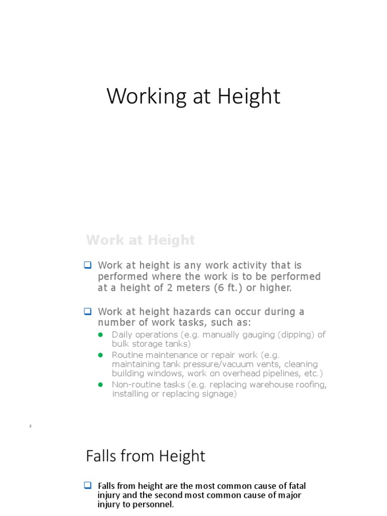Working at Height | PDF