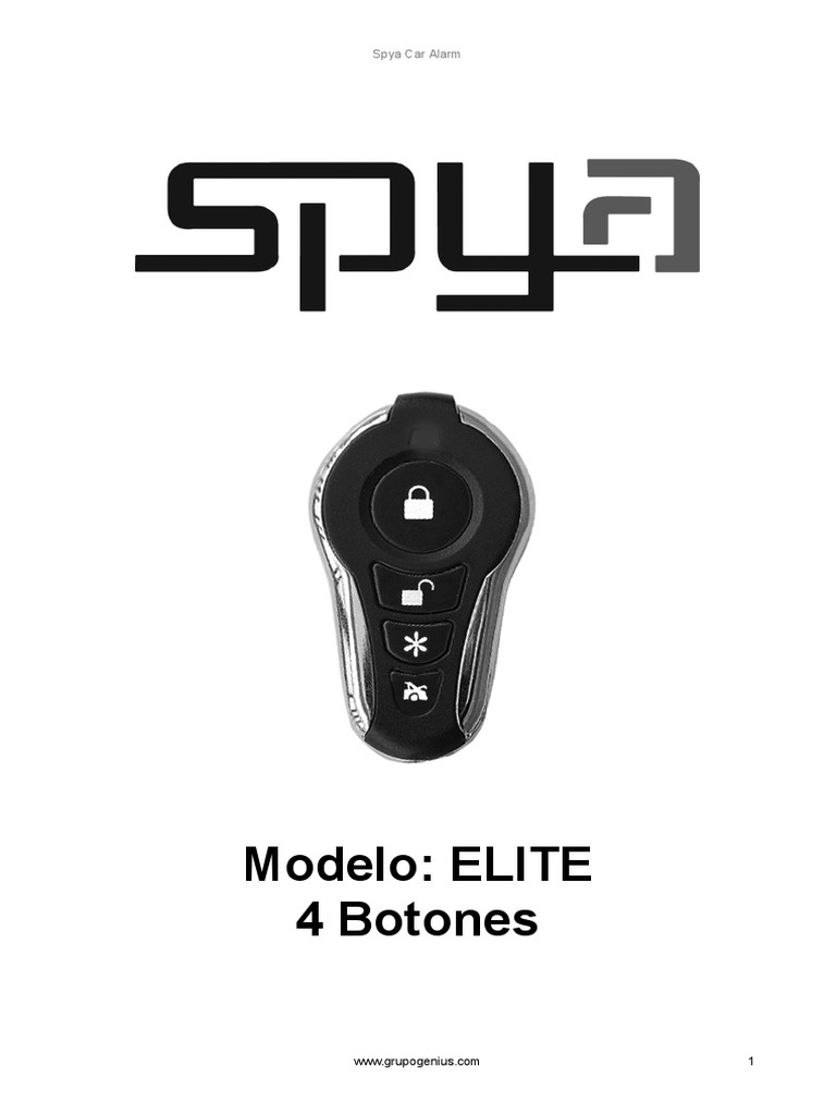 Spya Elite Alarm | PDF