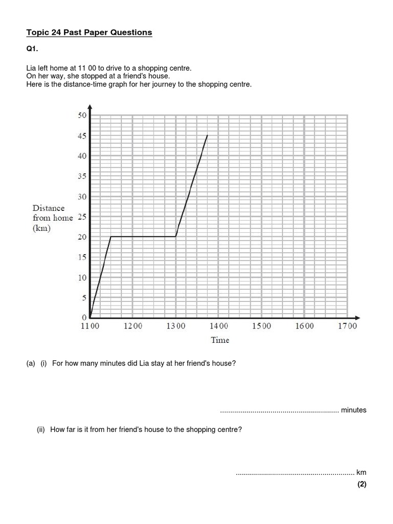 Topic 24 Past Paper Questions | PDF