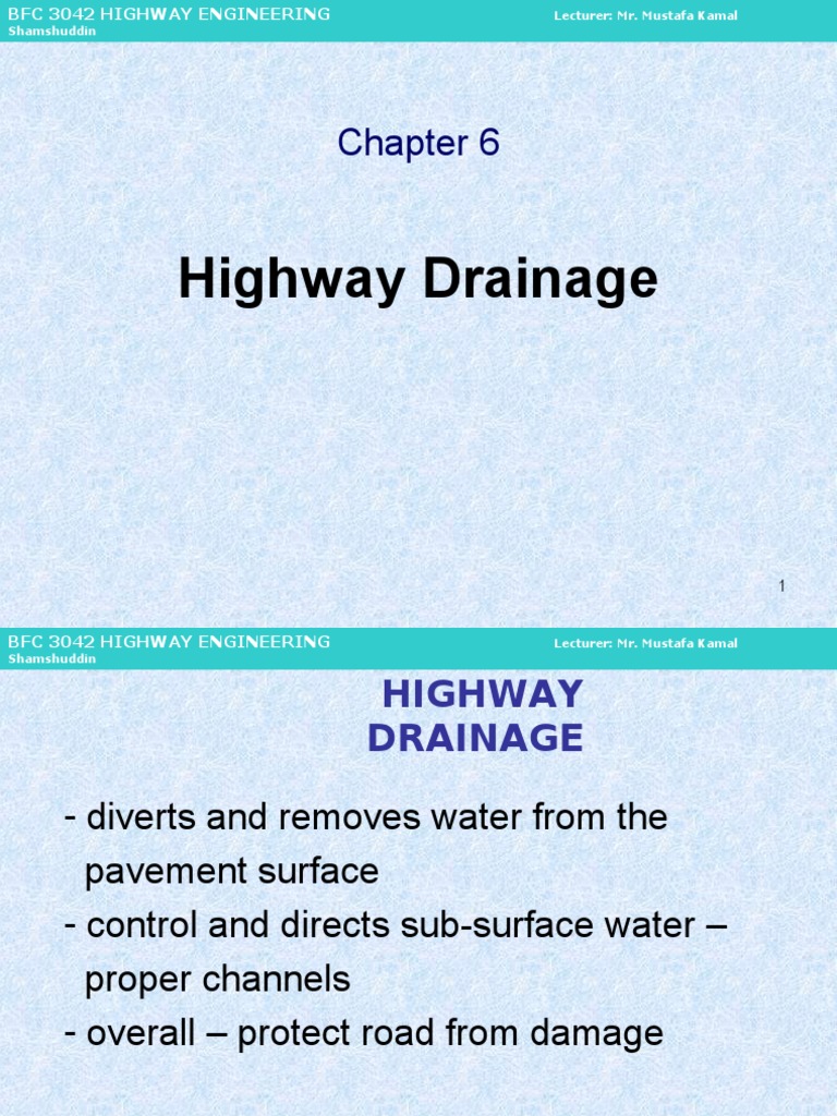 Chapter 6 - Drainage System | PDF