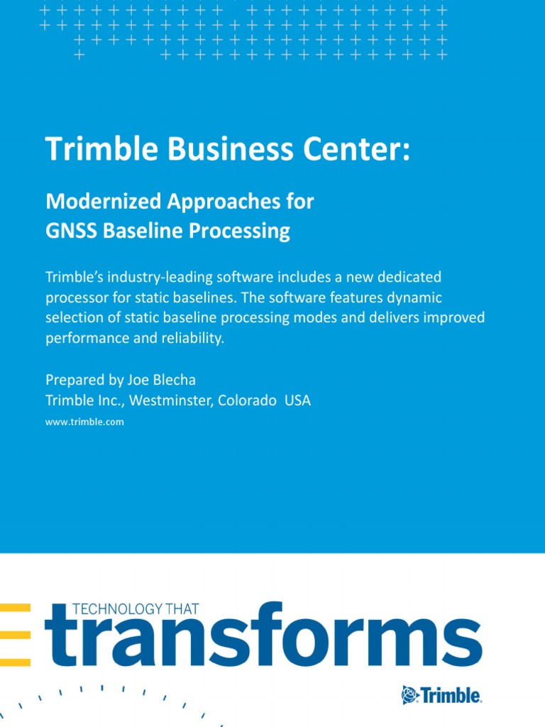 TBC - Modernized Approaches For GNSS Baseline Processing - WHP - USL ...