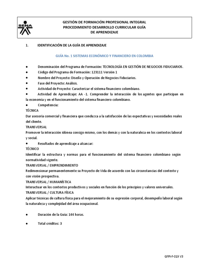 GFPI-F-019 - Formato - Guia - de - Aprendizaje No 1 | PDF