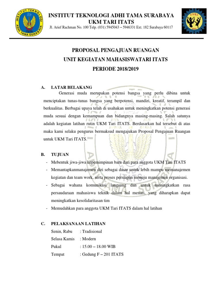 Proposal Minta Ruangan | PDF