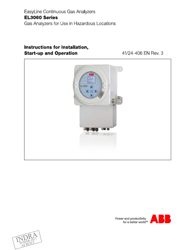 ABB O2 Analyzer EL 3060 Series | PDF