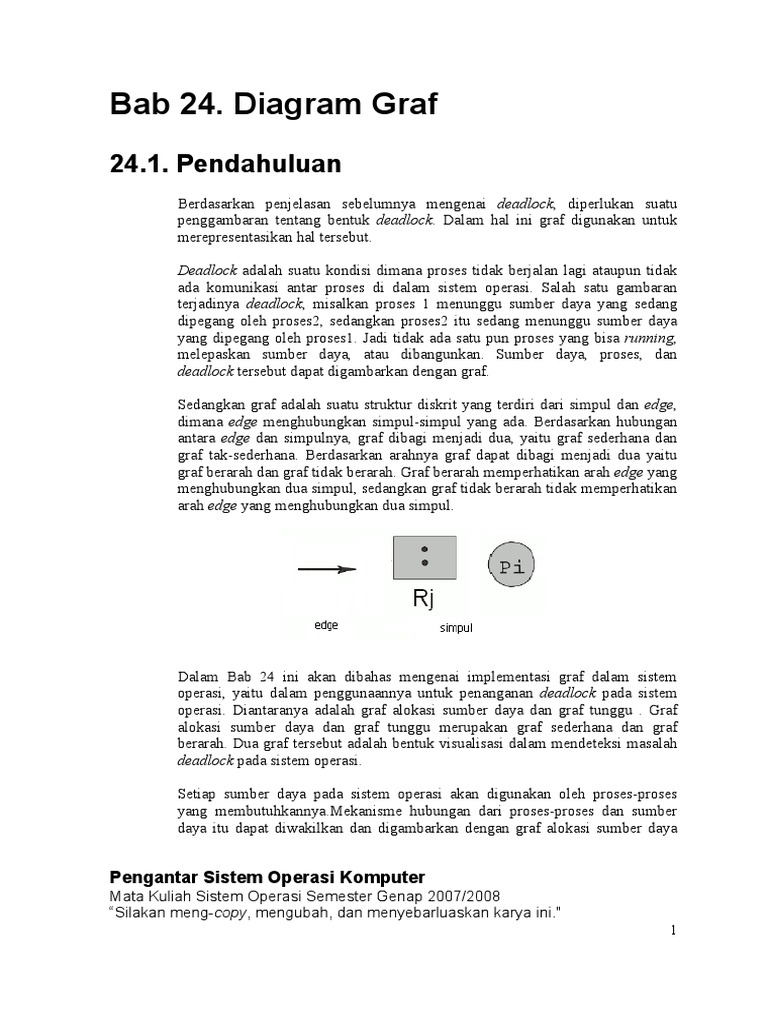 Graf Deadlock Sistem Operasi | PDF | Komputer