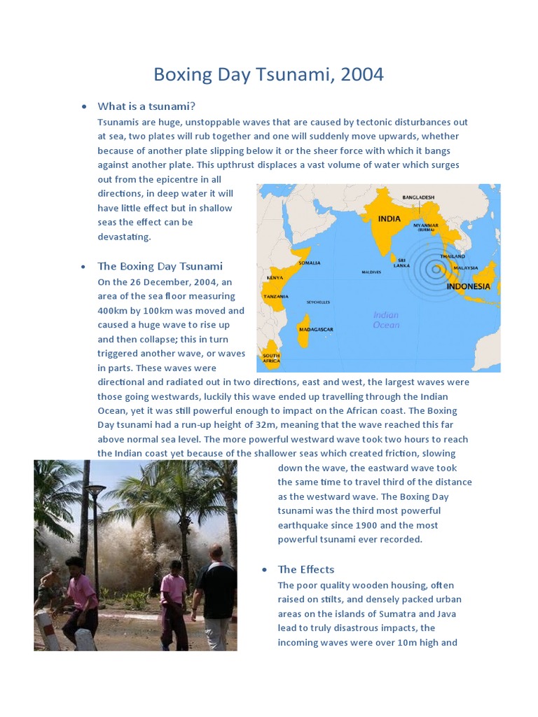 Boxing Day Tsunami | PDF | Tsunami | Sea