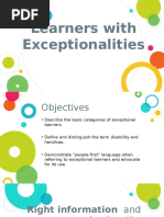 Module 6 - Learners With Exceptionalities FINAL PRESENTATION | PDF | Disability | Intellectual ...