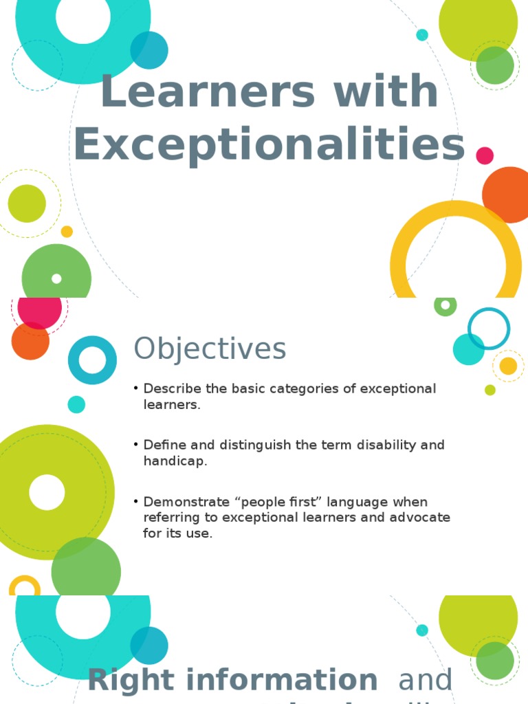 Learner With Exceptionalities | PDF