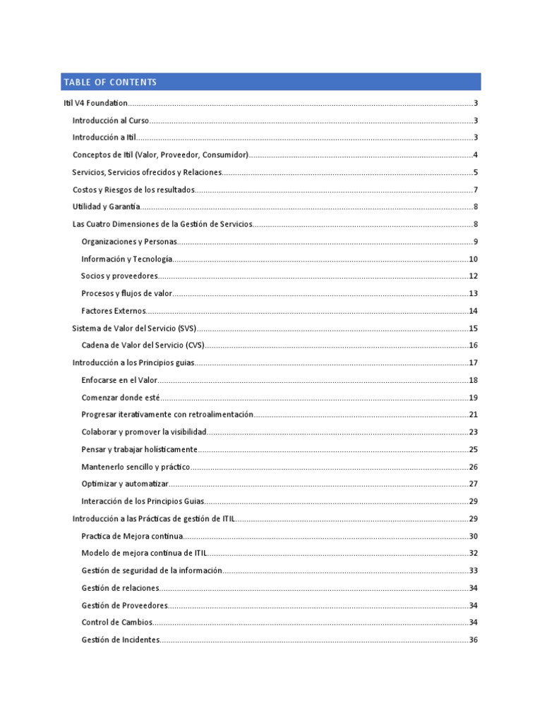 Itil V4 Foundation | PDF