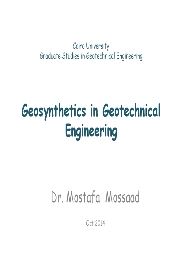 Geosynthetics | PDF