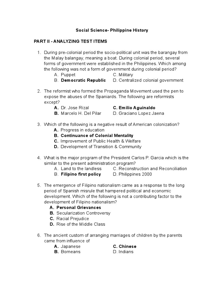 Social Science - Philippine History | PDF