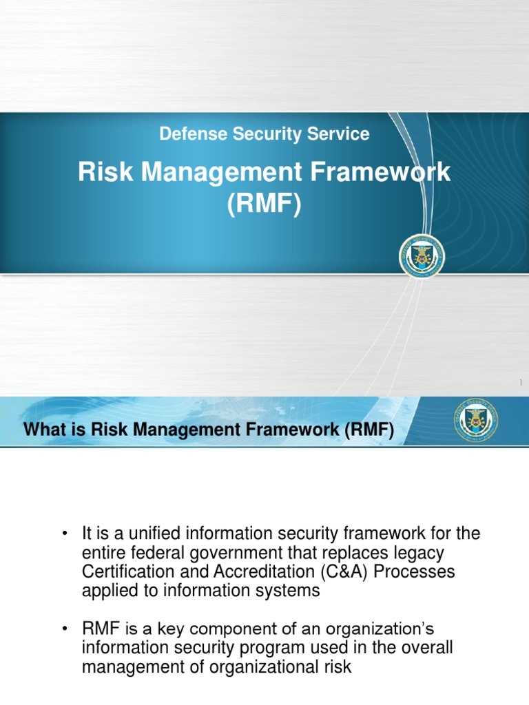 DSS RMF Webinar Training Slides June2016 PDF | PDF | Computers