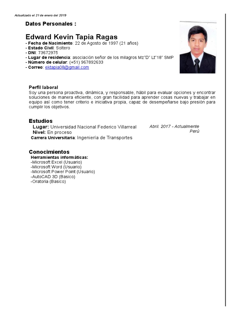 CV Kevin | PDF