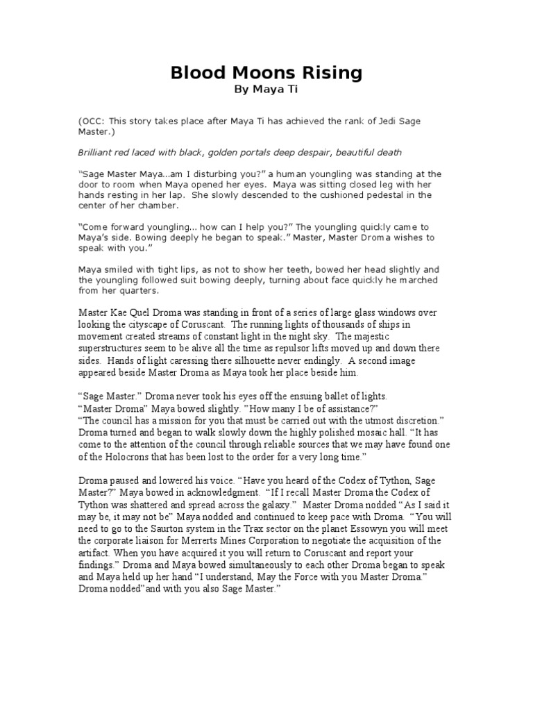 Blood Moons Rising | PDF | Nature | Leisure