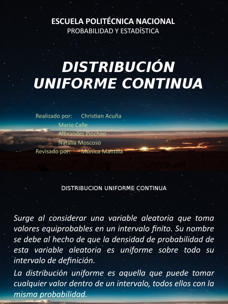 Distribución Uniforme Continua: Ejercicios y Soluciones | PDF