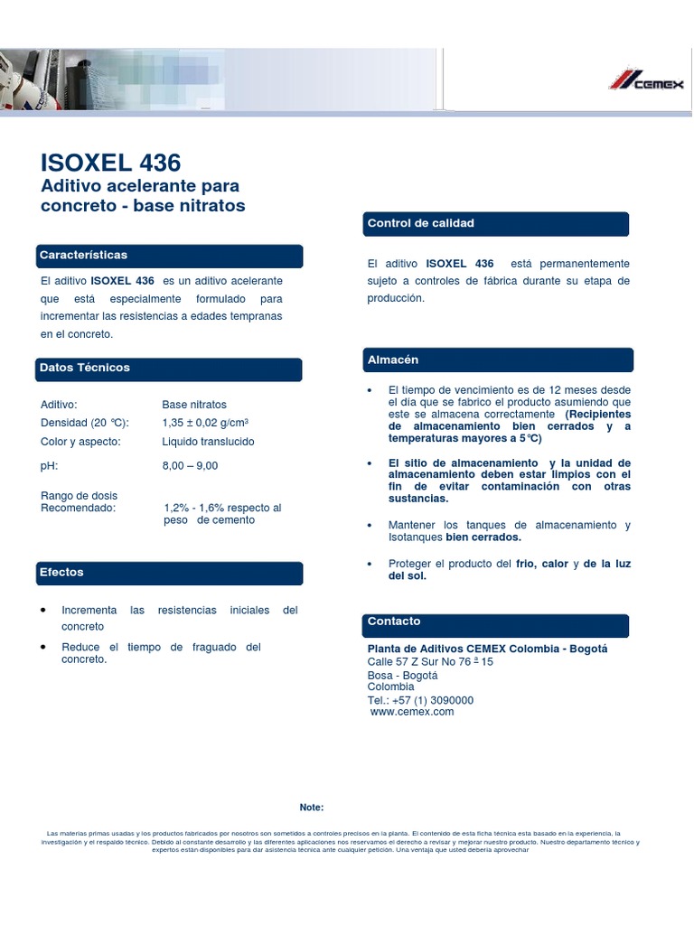 Isoxel 436 - TDS - Es - 2015 | PDF