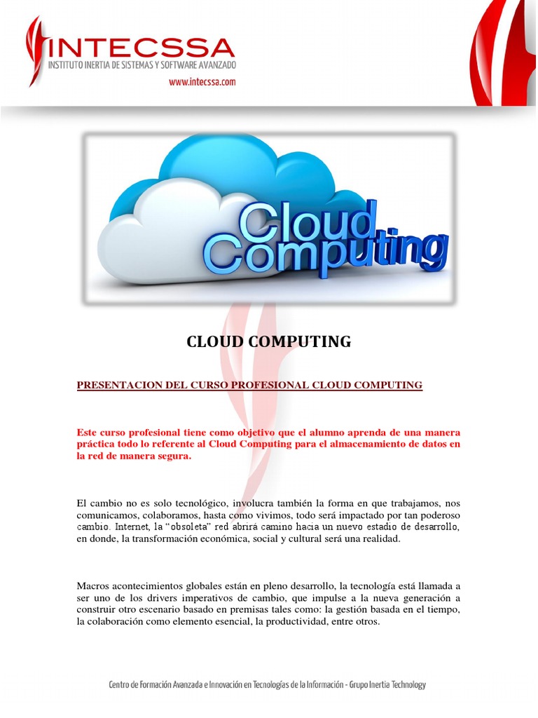 Cloud Computing Curso | PDF