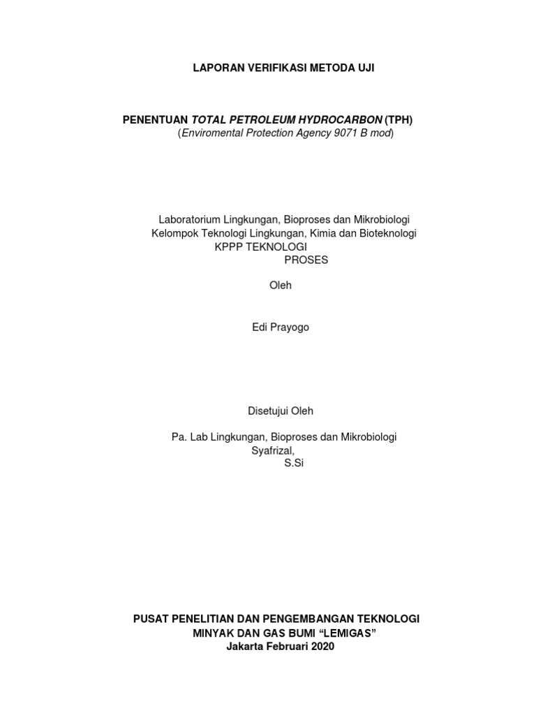 TPH Laporan PDF | PDF