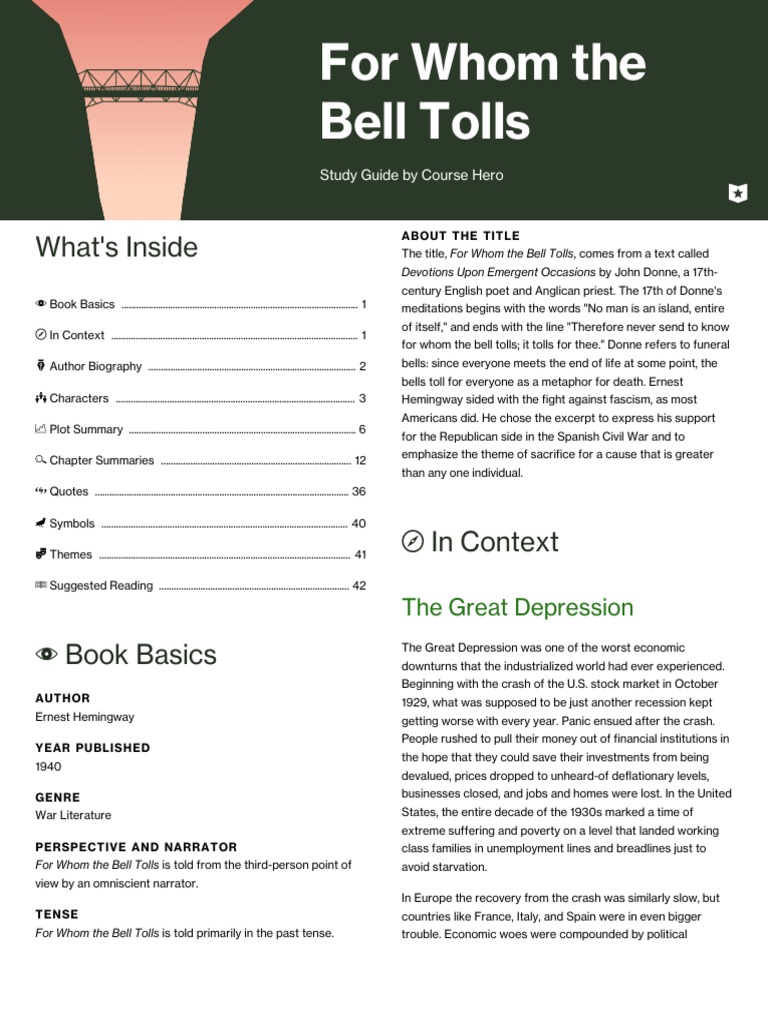 For Whom The Bell Tolls | PDF