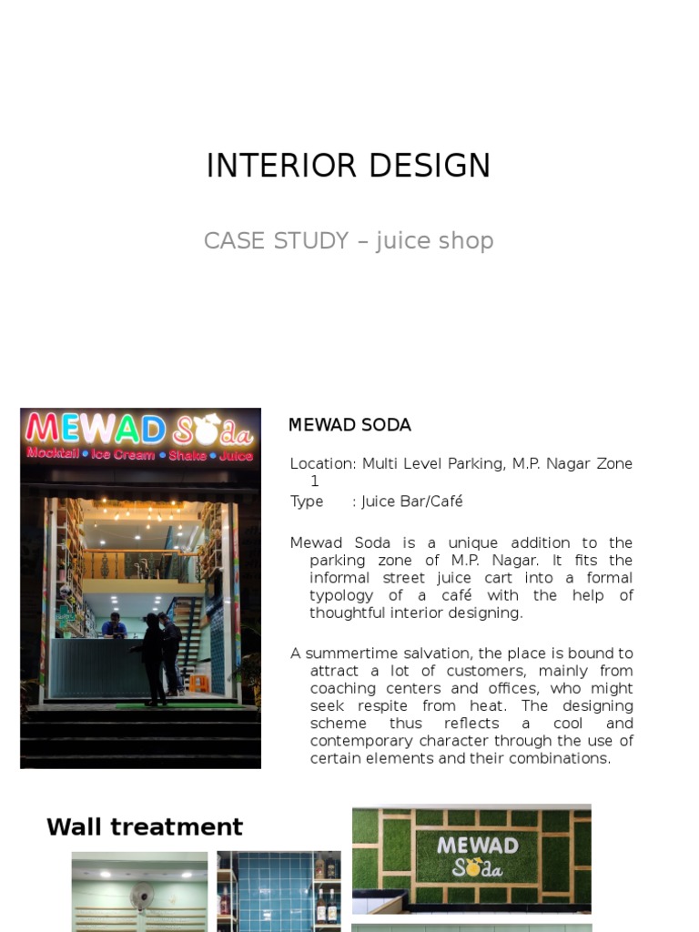 Study of A Juice Bar | PDF
