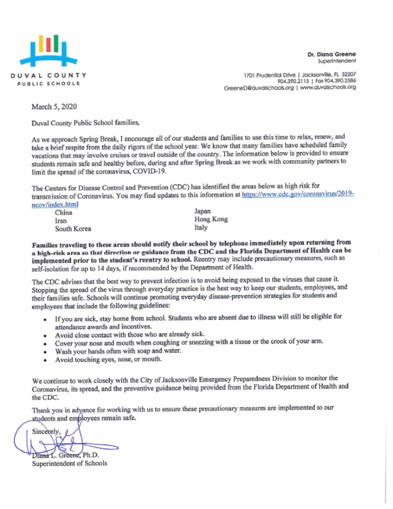 Coronavirus spring break travel advisory for Florida students ...