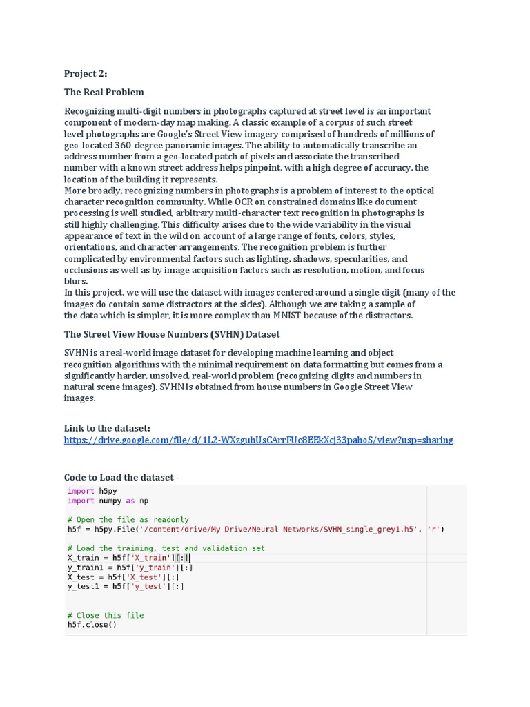 Project2 NN Digit Classification Brief Updated PDF | PDF