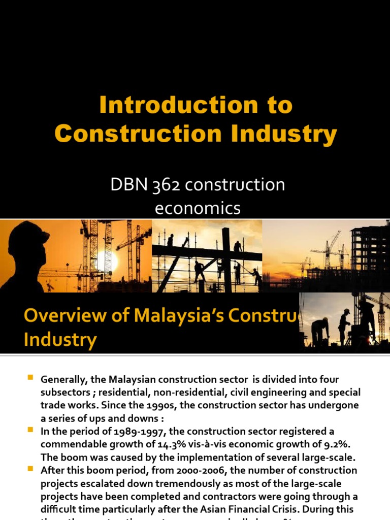 CHAPTER 3 - Intro To Construction Industry | PDF
