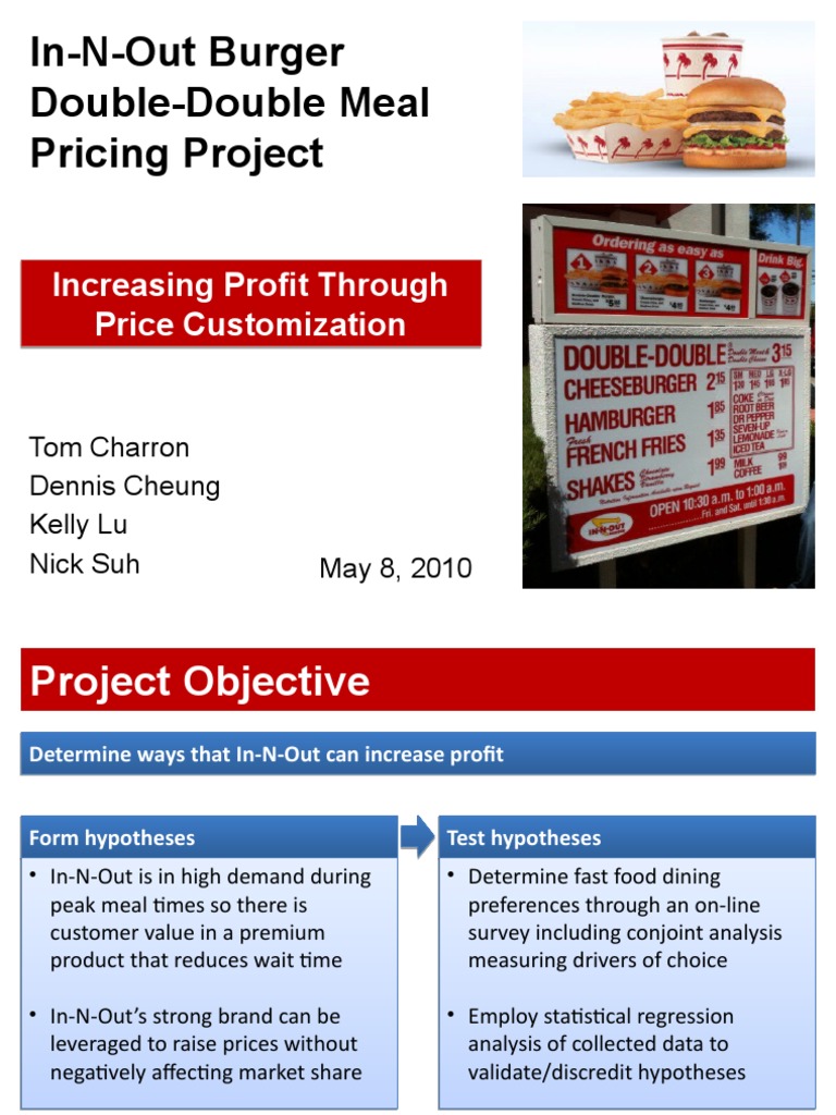 In-N-Out Double-Double Pricing Strategy | PDF | Errors And Residuals ...
