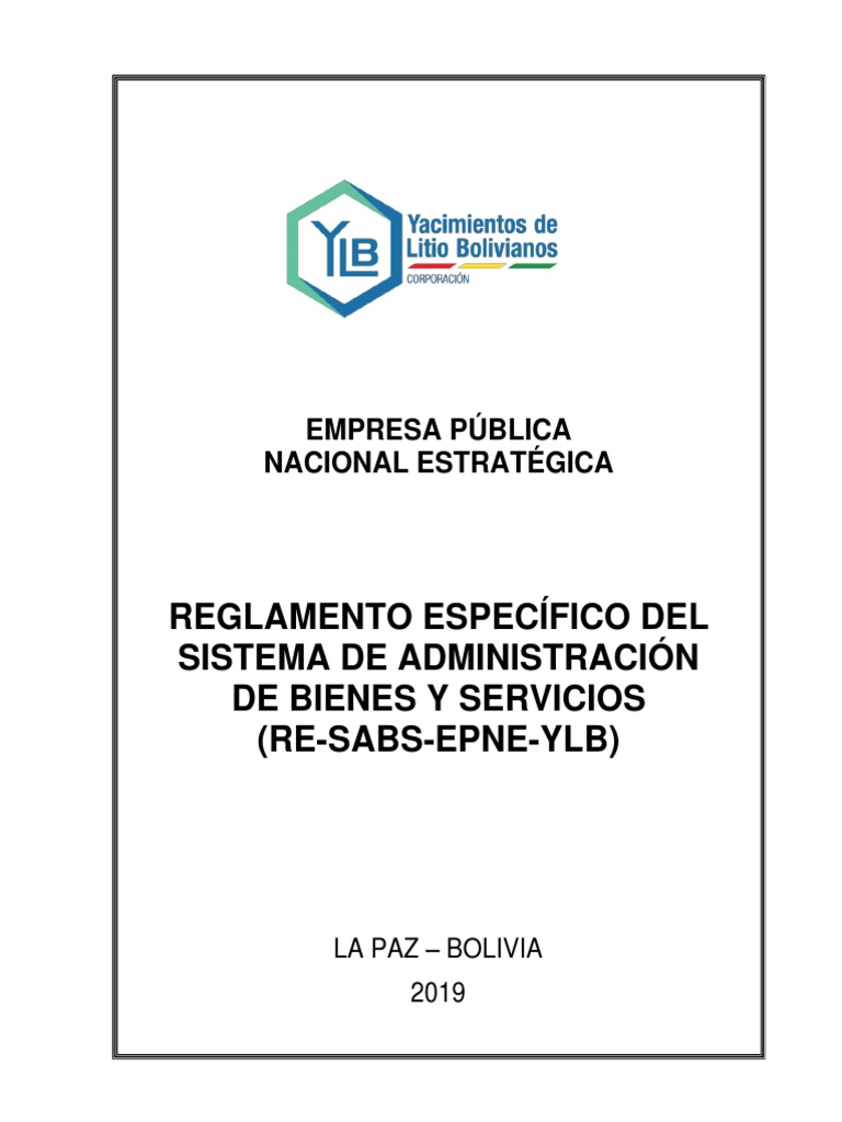 RE SABS EPNE YLB Oficial | PDF | Comisión Europea | Bolivia