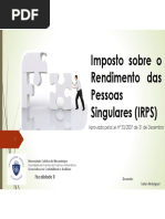 IRPS. Revisto | PDF | Impostos | Imposto de Renda