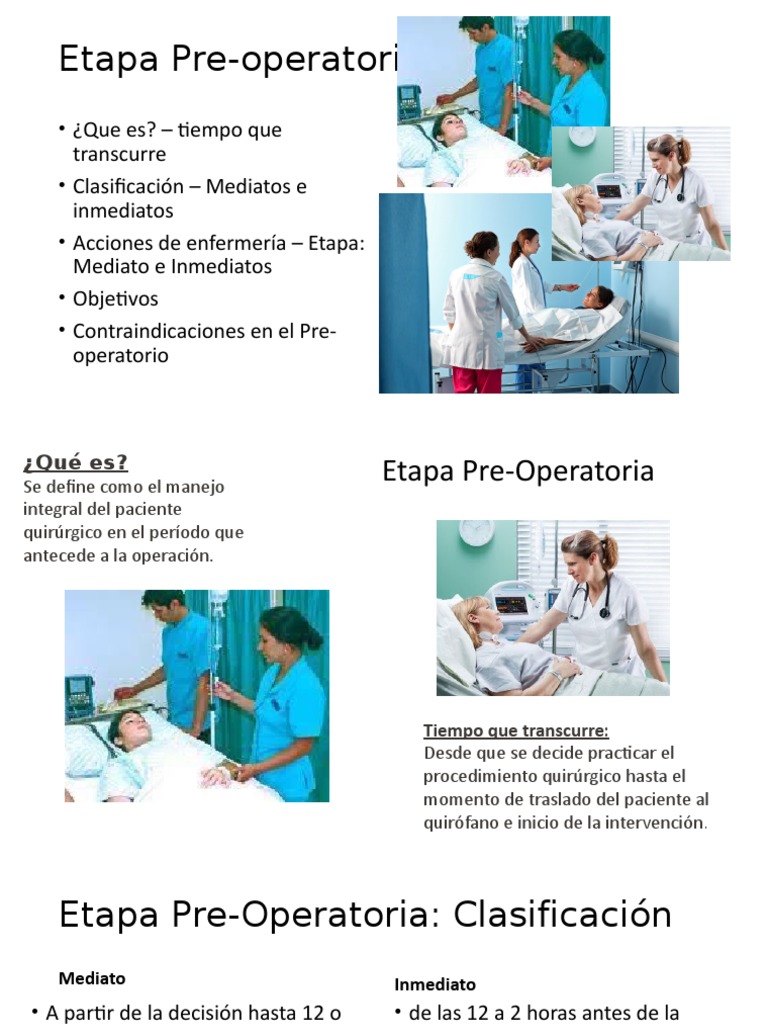 Etapa Pre-Operatoria Borjas Leidy | PDF | Cirugía | Medicamentos con receta