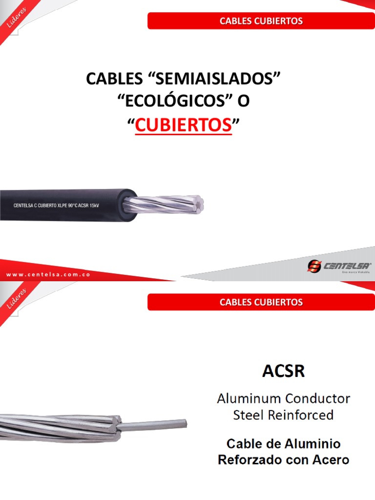 Cables Cubiertos: Instalación y Usos | PDF | Aislador (Electricidad ...