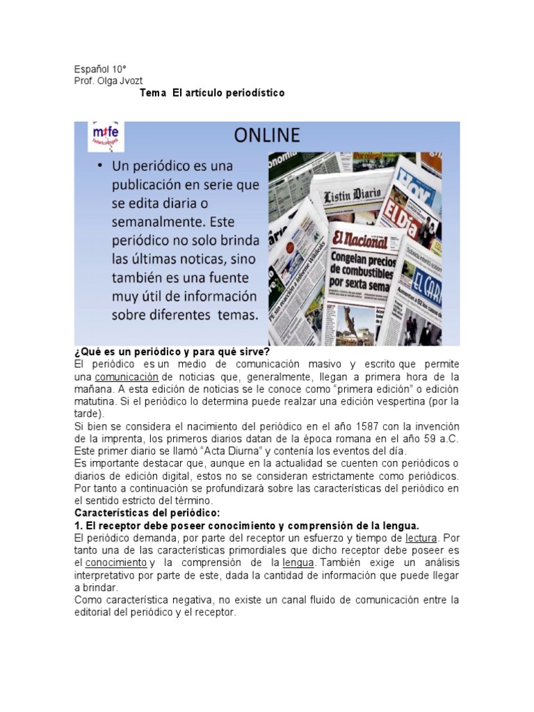 El Periódico 10° | PDF | Periódicos | Tipografía