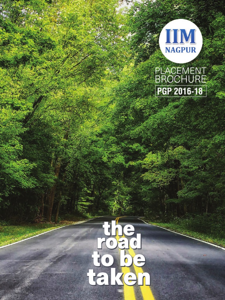 IIM Nagpur - Final Placement Brochure - PGP - 2016-18 PDF | PDF | Analytics | Marketing