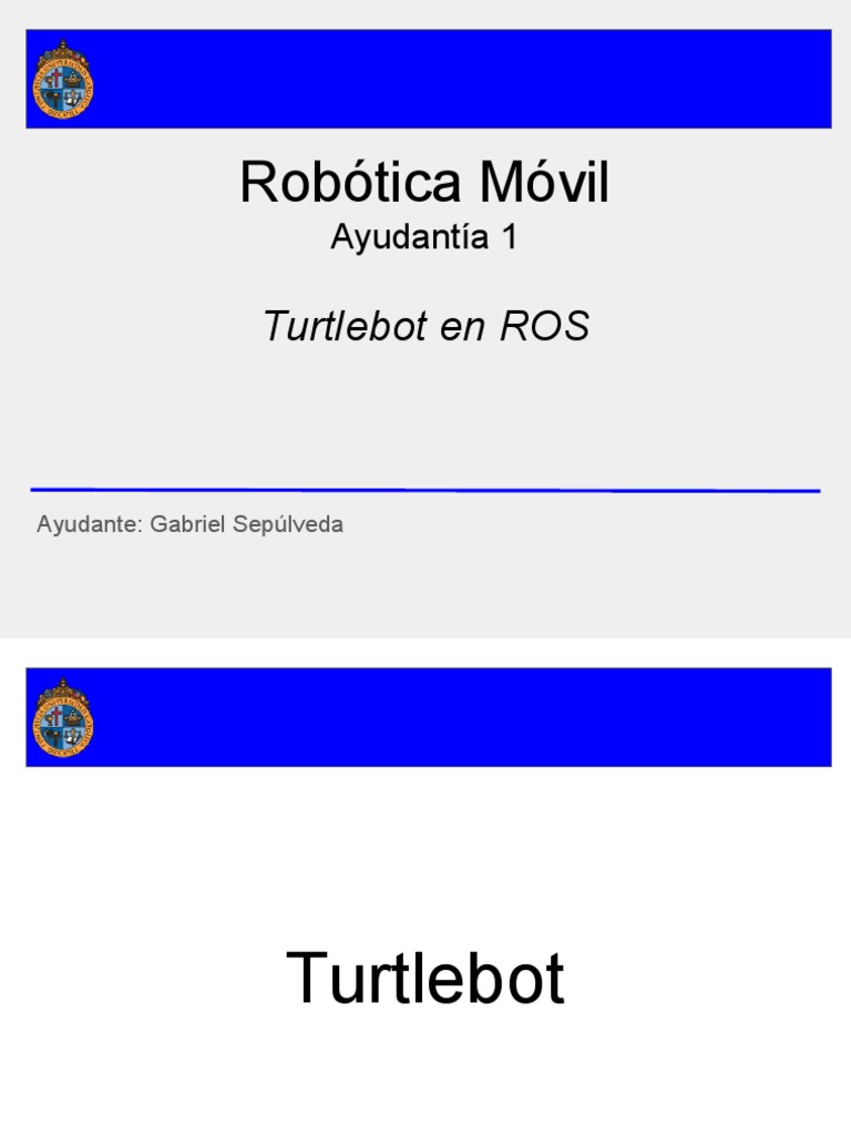 Ayudantía1-Turtlebot ROS PDF | PDF | Distribución de Linux | Modelo cliente-servidor
