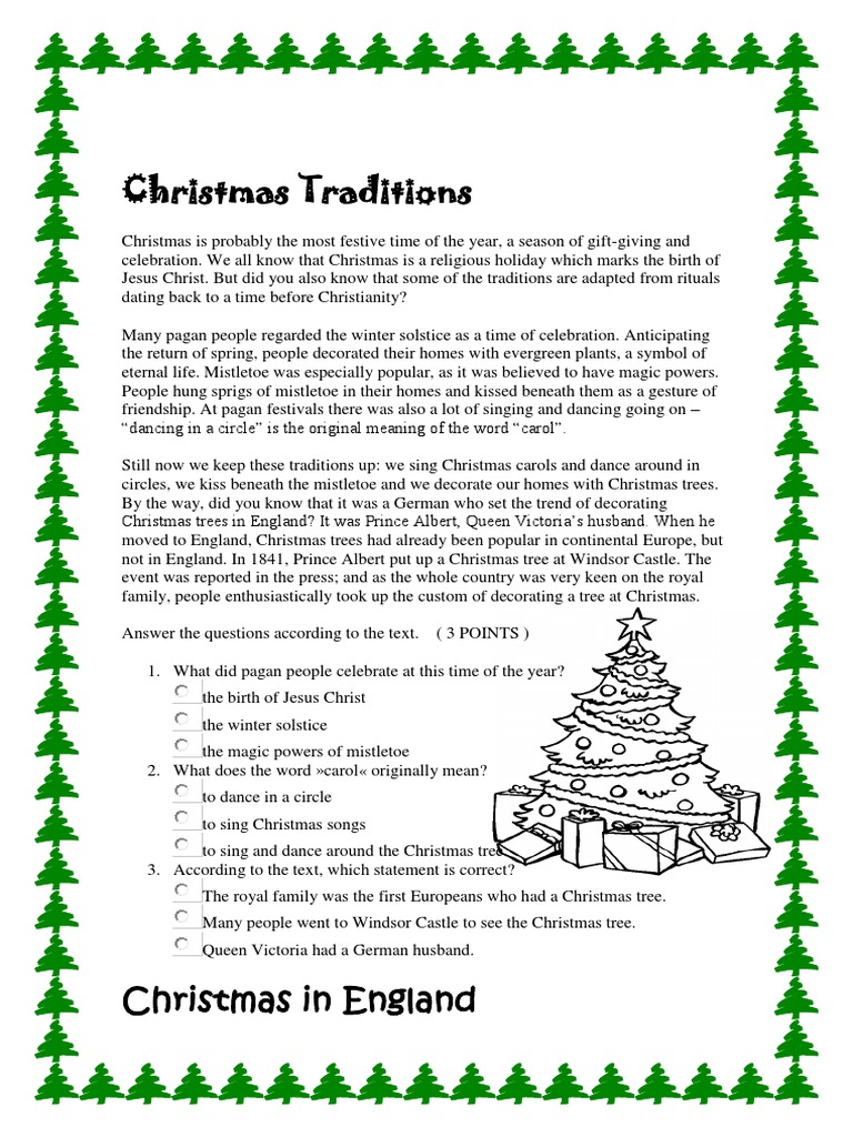 Christmas Traditions | PDF | Christmas Tree | Christmas