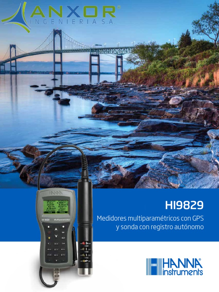 H.T - Multiparametros HANNA HI9829 | PDF | Sistema de Posicionamiento ...