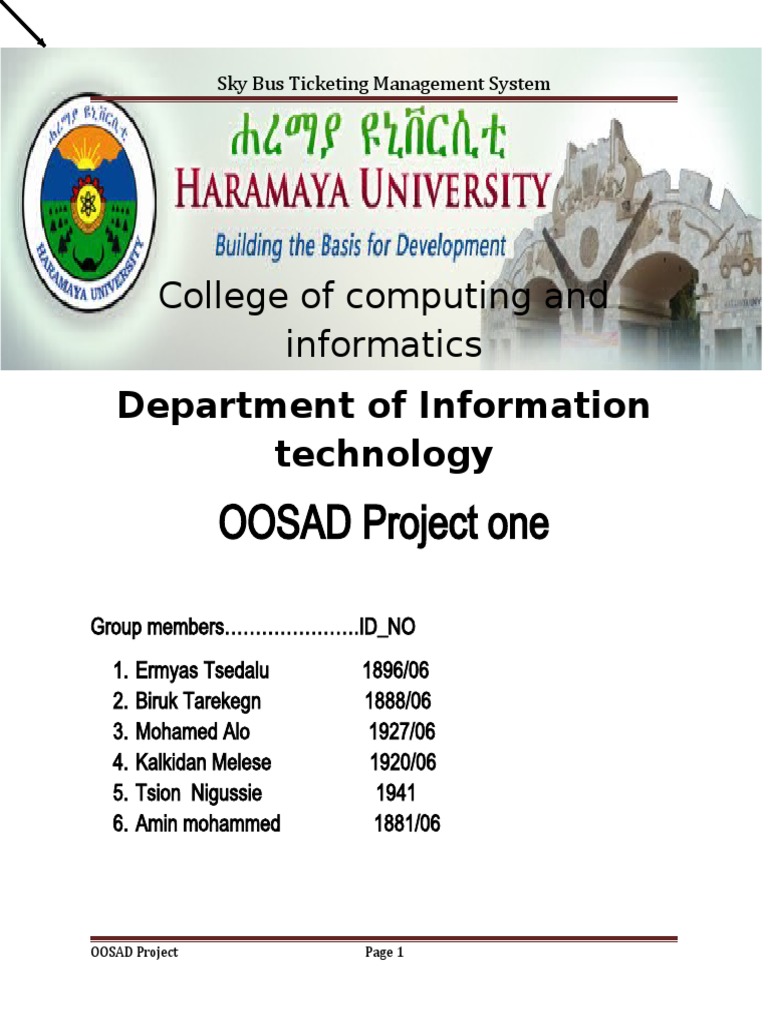 Sky Bus Ticketing Management System: A Project Proposal for an Online ...